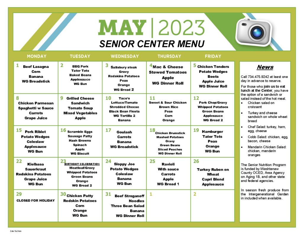 Senior Nutrition Program - Chelsea Senior Center